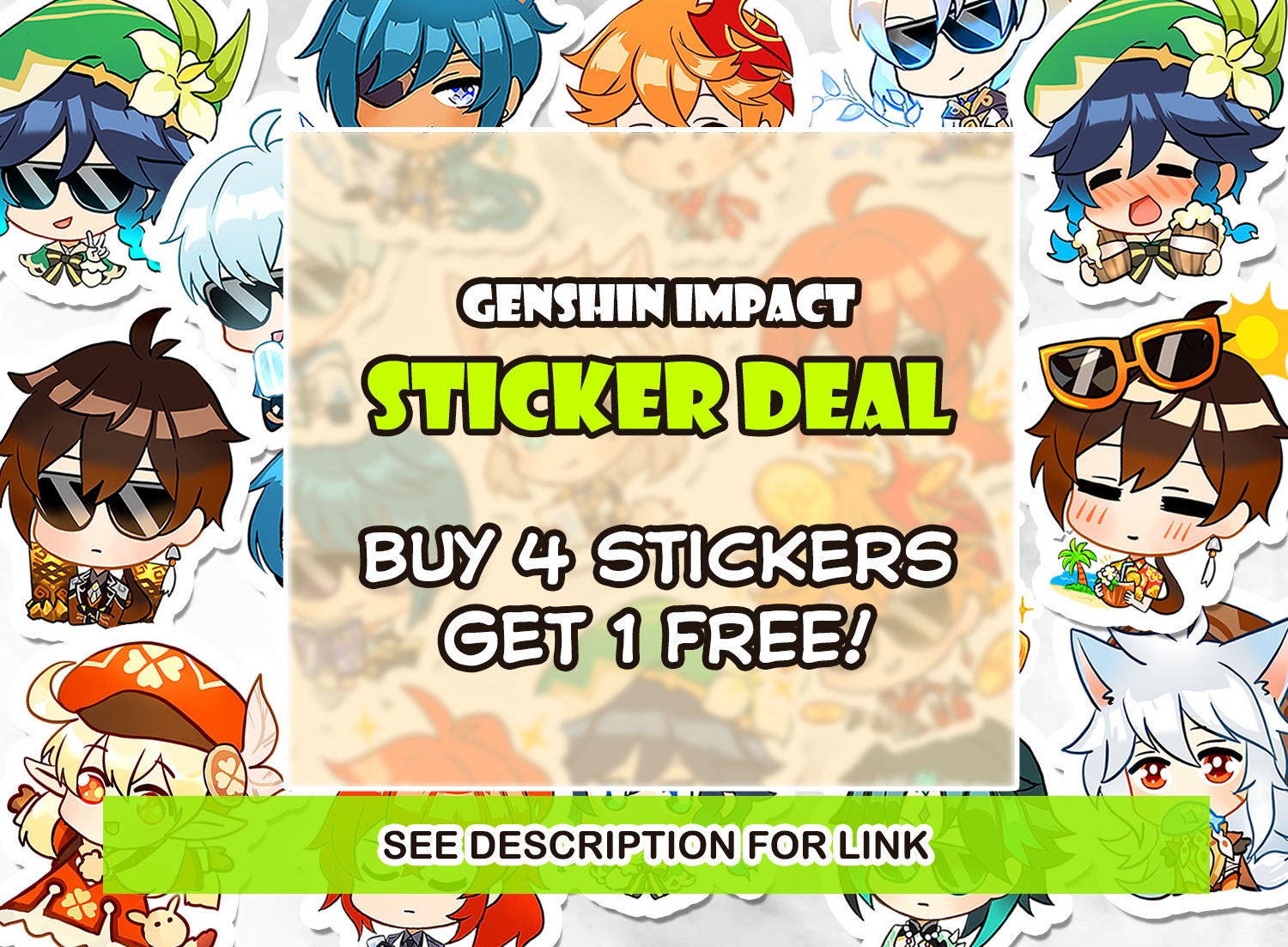 KAEYA Stickers Genshin Impact - Etsy Australia