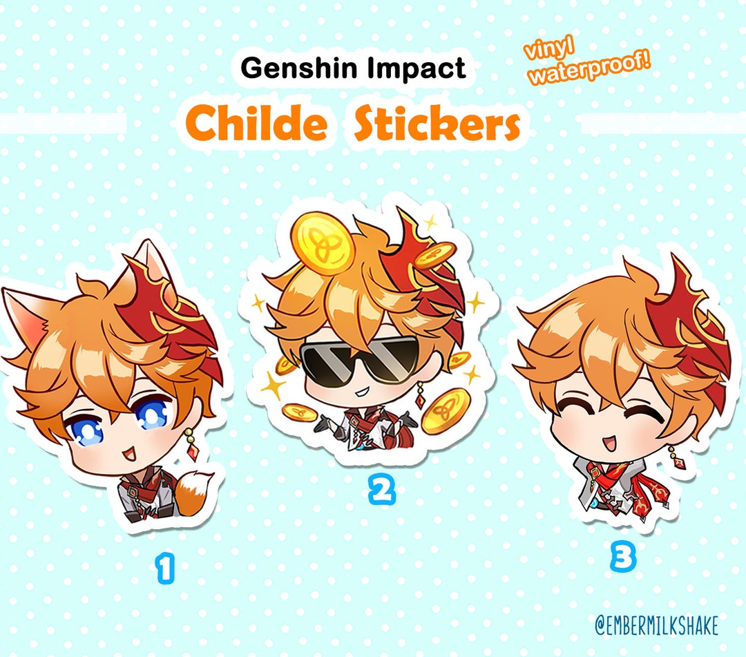 CHILDE Stickers Genshin Impact - Etsy Australia