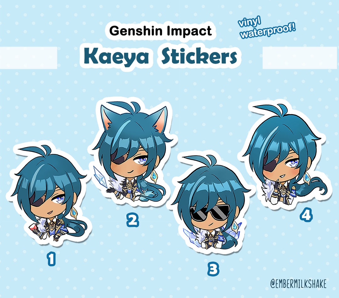 KAEYA Stickers Genshin Impact - Etsy