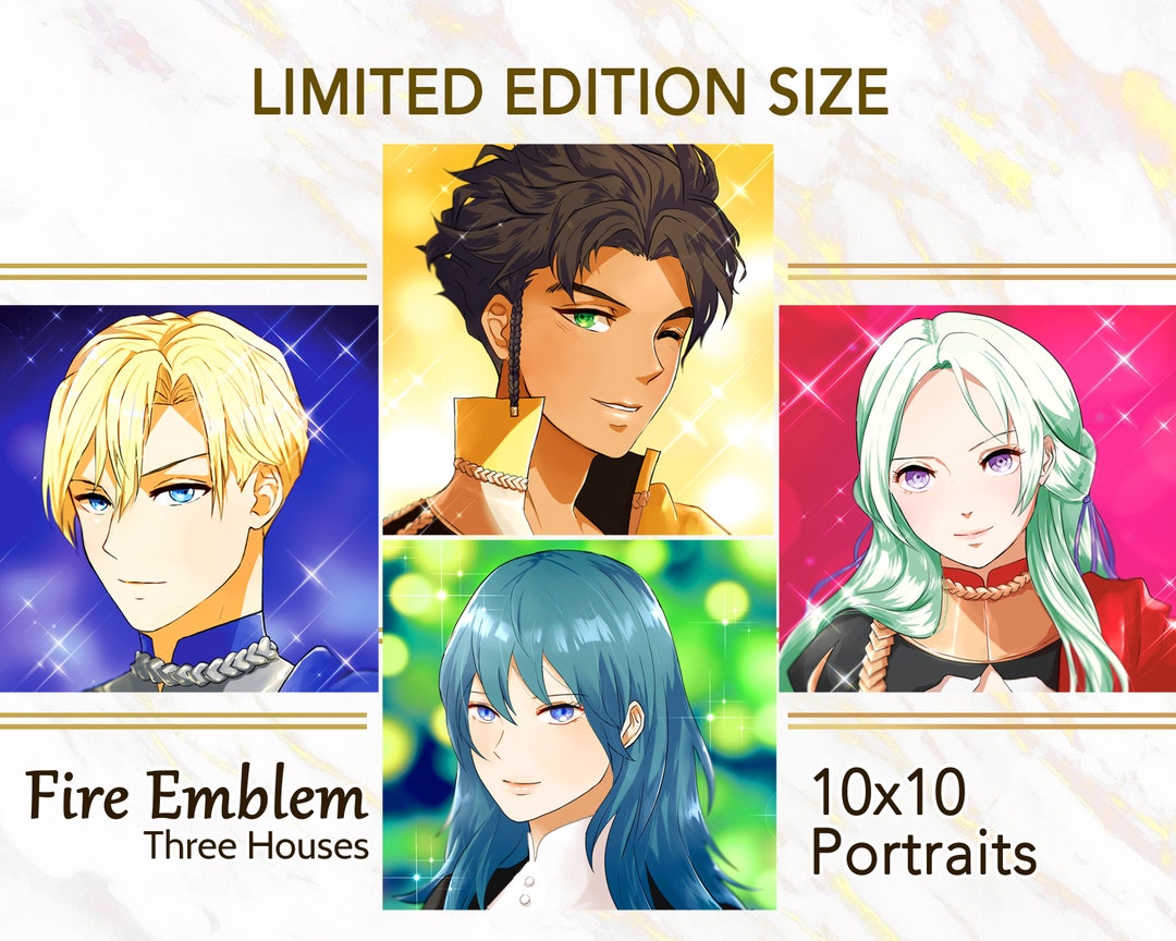 FE3H Claude Dimitri Edelgard Prints - Etsy