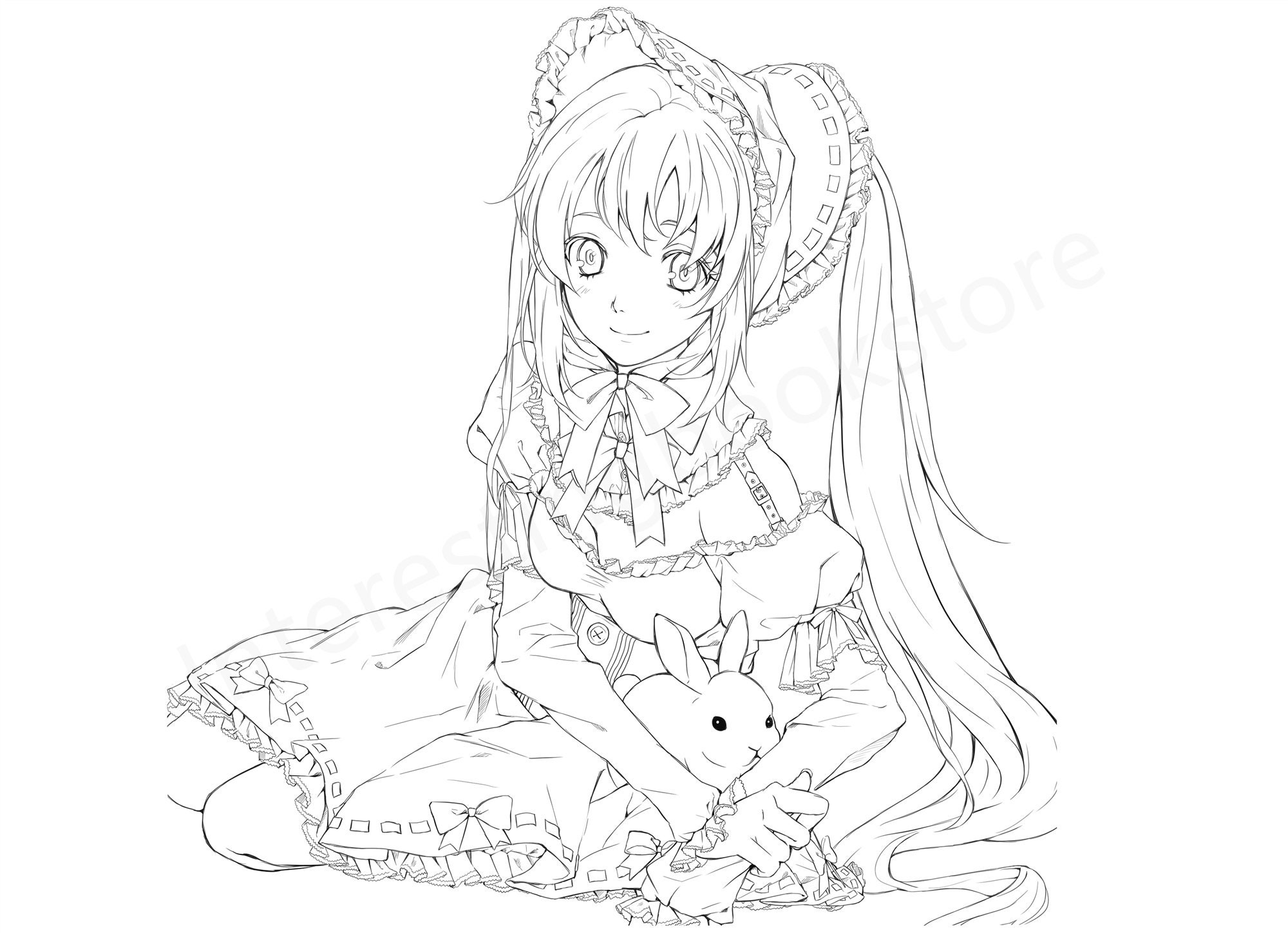 NEW Adult Coloring Pages|scan the Original Line|fairy Girl Coloring ...