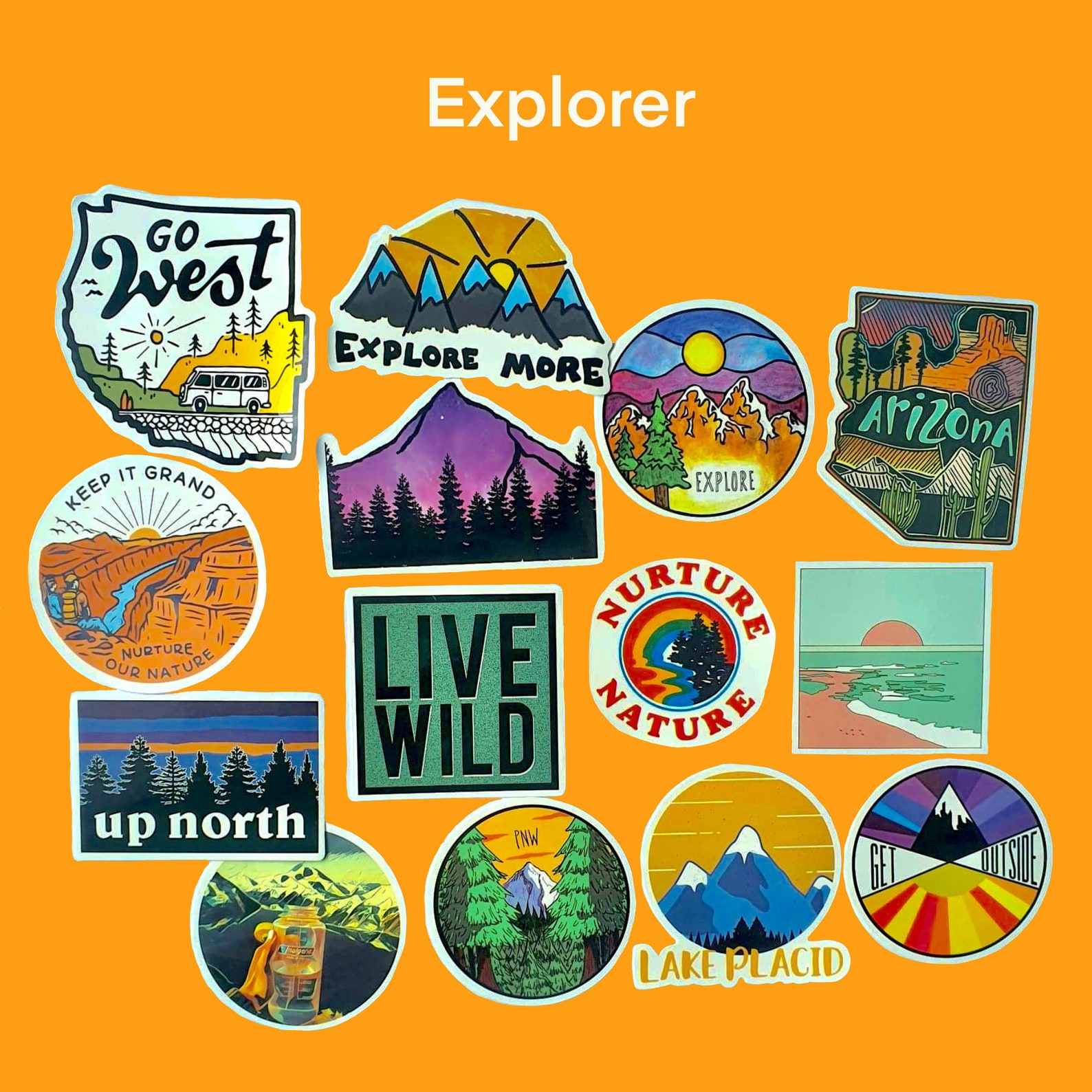 Explorer Sticker Pack | Etsy