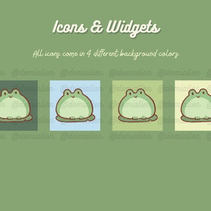 Frog Phone Icon Pack | Ios, Android or PC - Green Cute Aesthetic Froggy ...