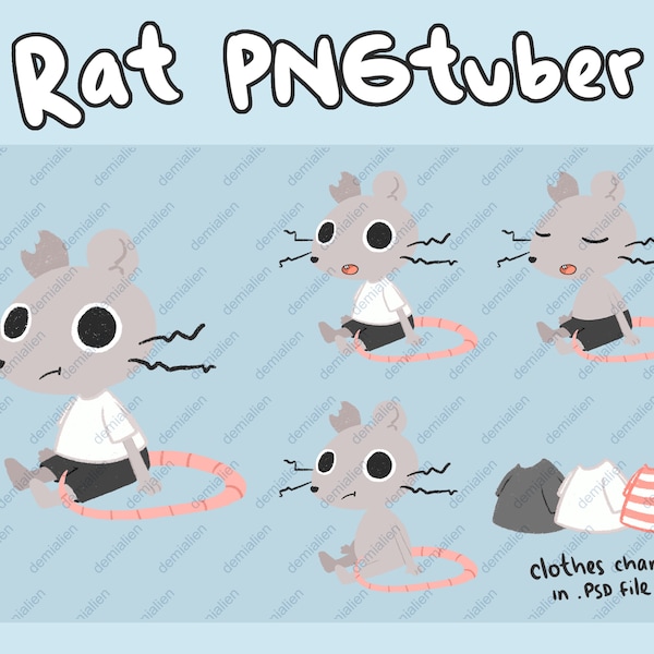 Vtuber Rat Model - Etsy