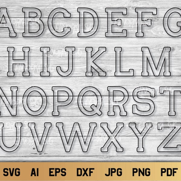 Initials Alphabet - Etsy