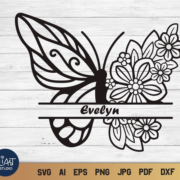 Split Butterfly Art - Etsy