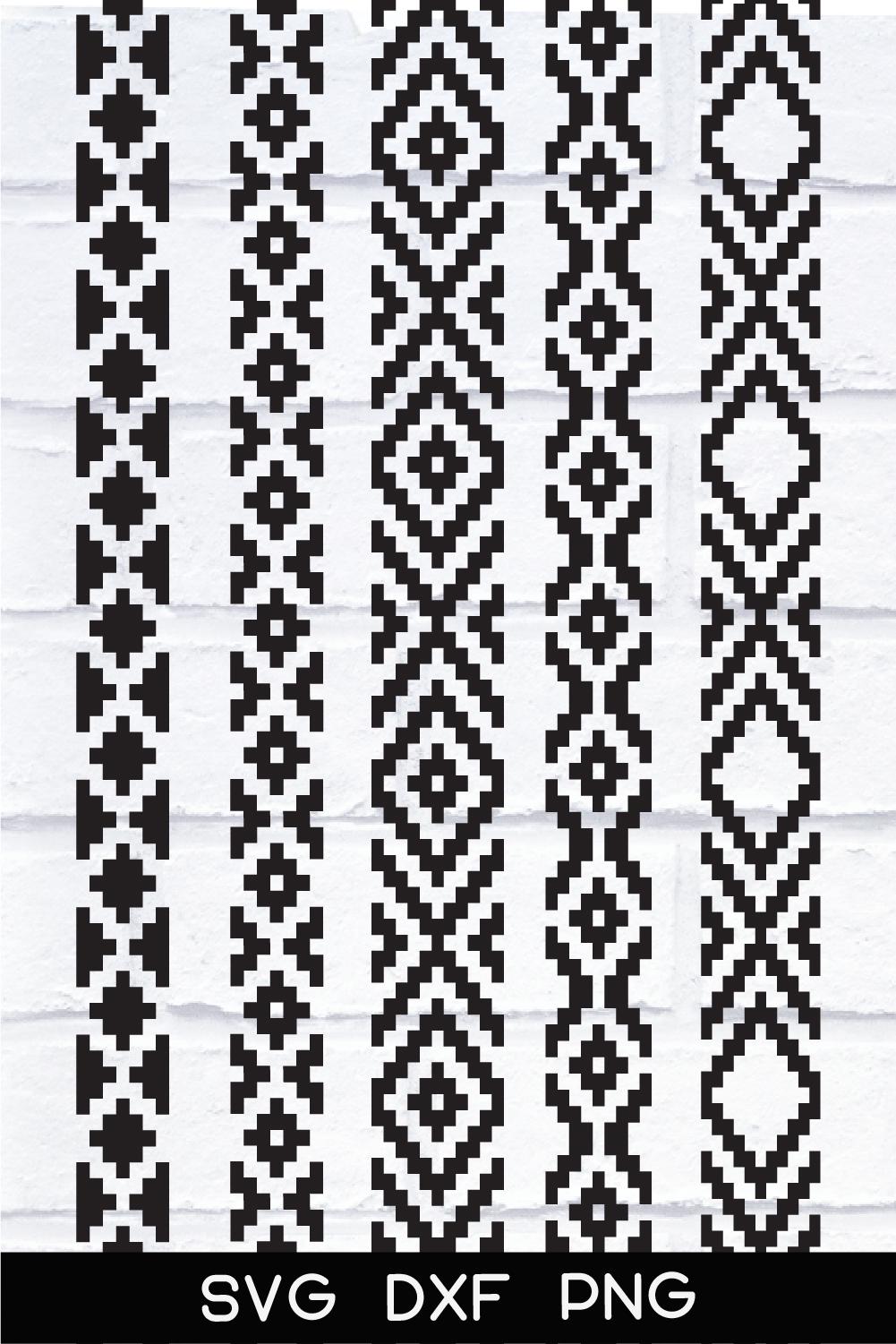 Guarda Pampa SVG Borders, Tribal Pattern SVG, Argentinian Geometric ...