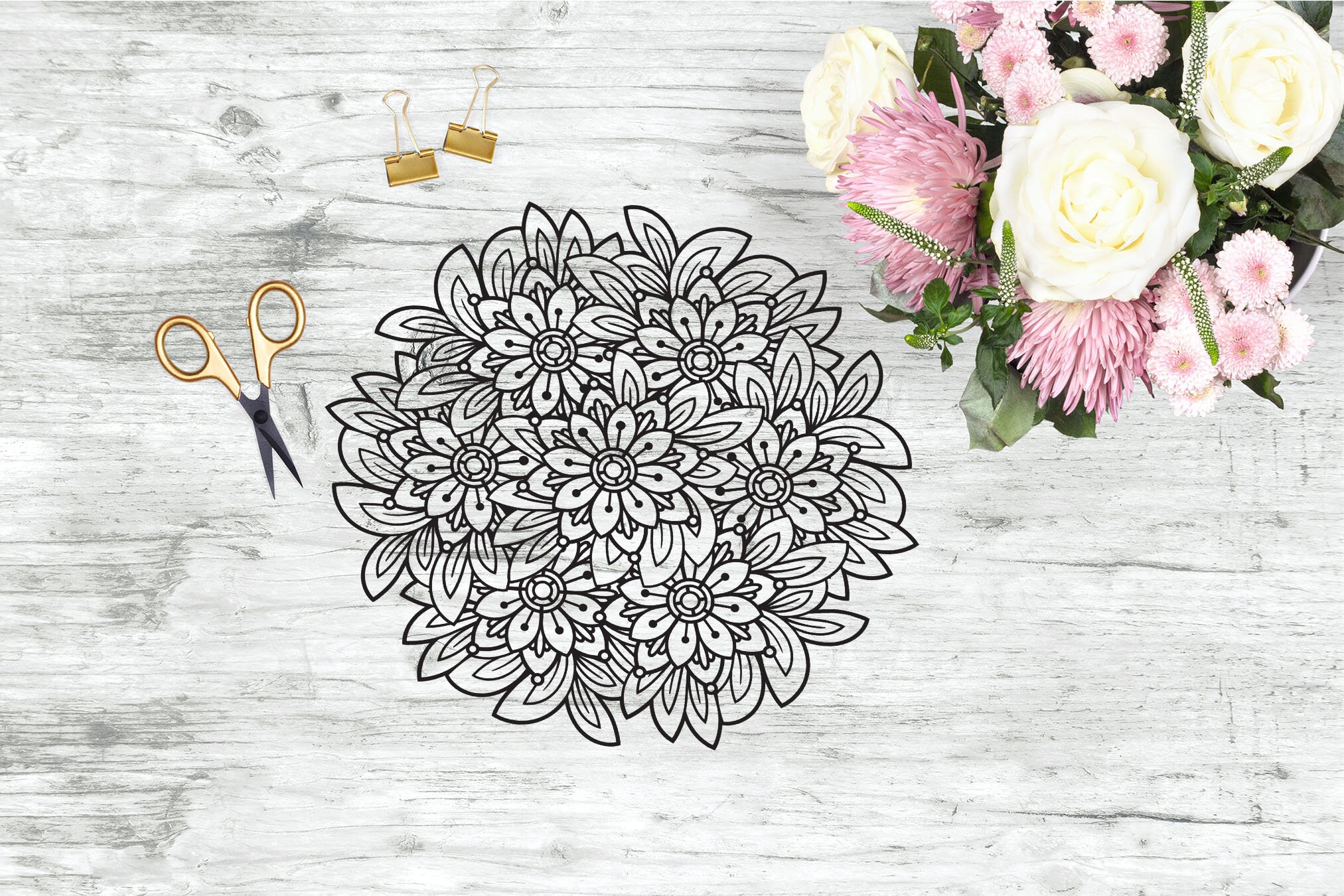 Mandala Flower SVG Summer SVG Floral Design Floral Mandala - Etsy Australia