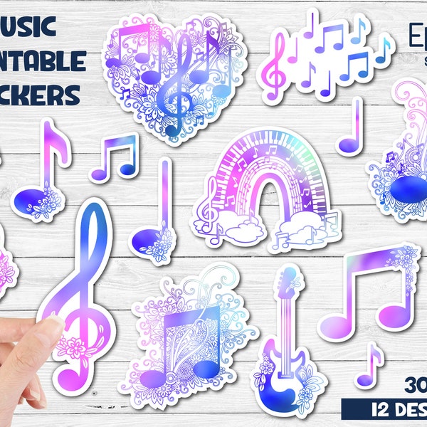 Music Sticker - Etsy