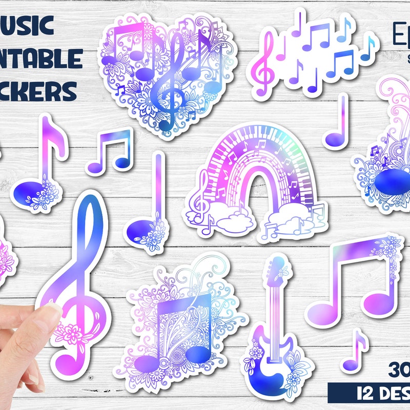 Music Sticker - Etsy