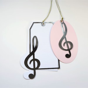 Gift Tags SVG, Music Gift Tag Cut Files, Music Notes SVG Gift Tags. - Etsy