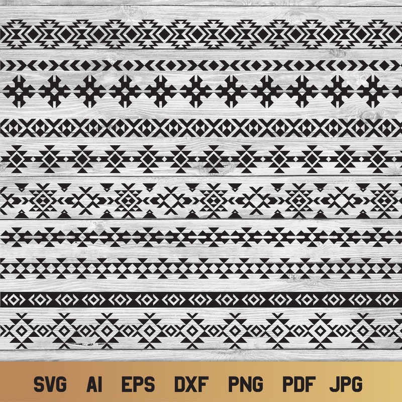 Aztec Borders - Etsy