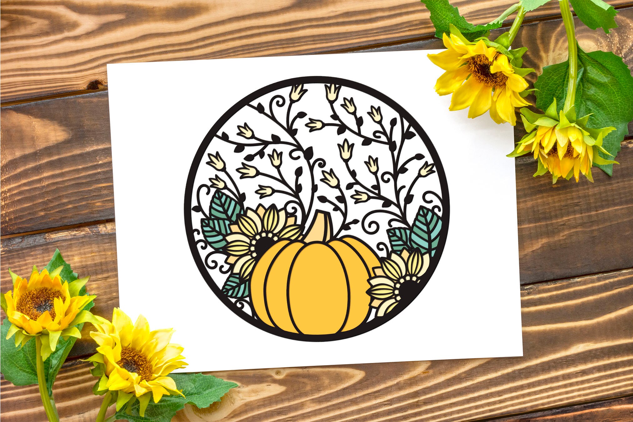 Pumpkin SVG 3d Layered 3D Fall SVG Porch Sign SVG. - Etsy