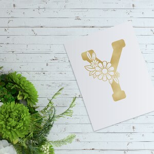 Floral Letter Y Svg, Monogram Letter Svg, Initial Svg, Commercial and ...