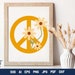 Groovy Peace Sign SVG Peace Sign With Flowers Hippie PNG - Etsy Canada