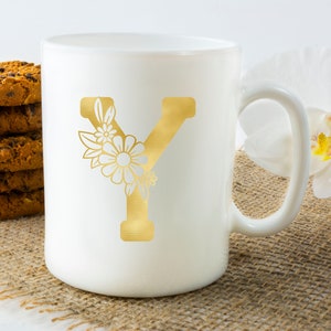 Floral Letter Y Svg, Monogram Letter Svg, Initial Svg, Commercial and ...