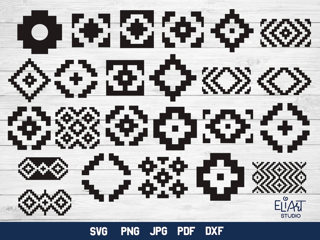 Inca SVG Ornaments, Tribal SVG Elements, Inca PNG Patterns. - Etsy