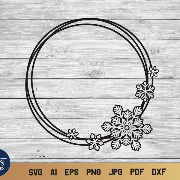 Christmas Frame Svg - Etsy