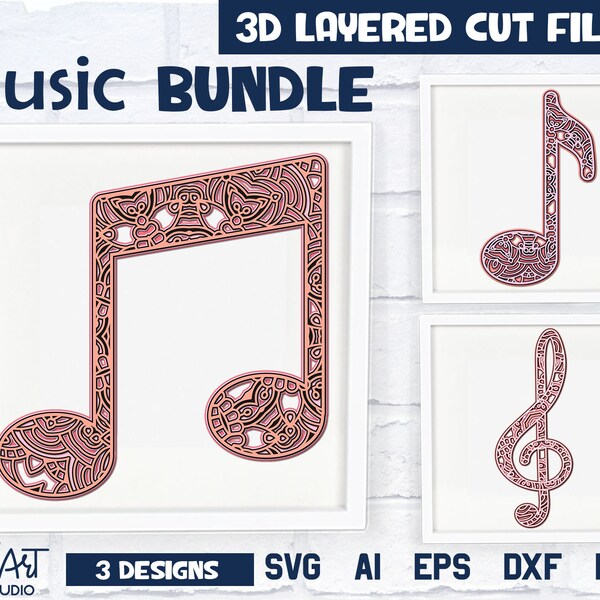 Musical Notes Svg - Etsy