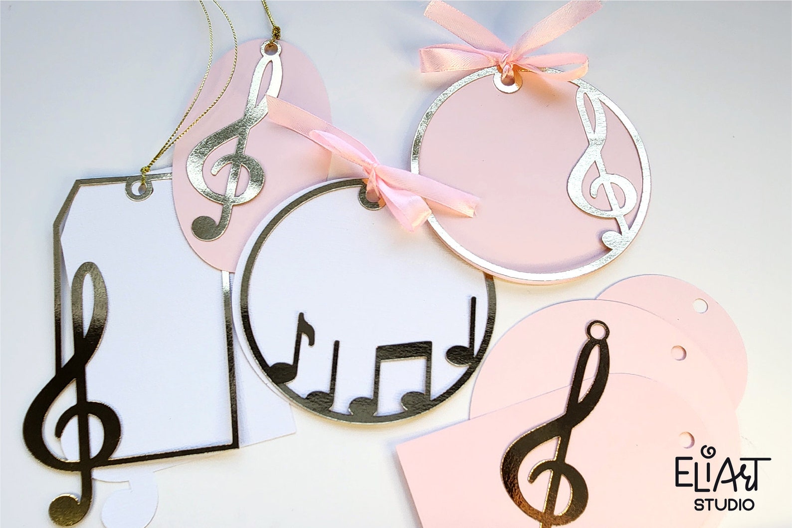 Gift Tags SVG, Music Gift Tag Cut Files, Music Notes SVG Gift Tags. - Etsy