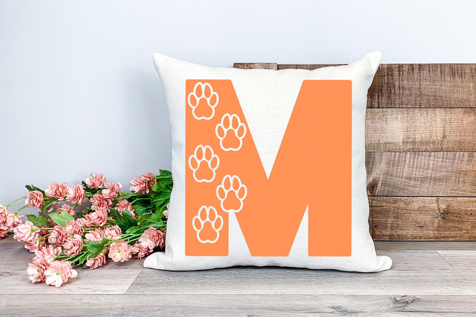 Paw Print Letter SVG Alphabet SVG Paw Print Monograms - Etsy Canada