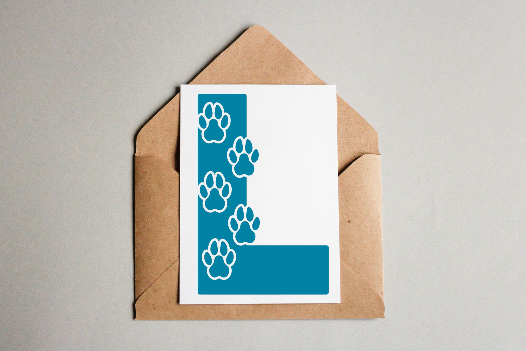 Paw Print Letter SVG Alphabet SVG Paw Print Monograms - Etsy México