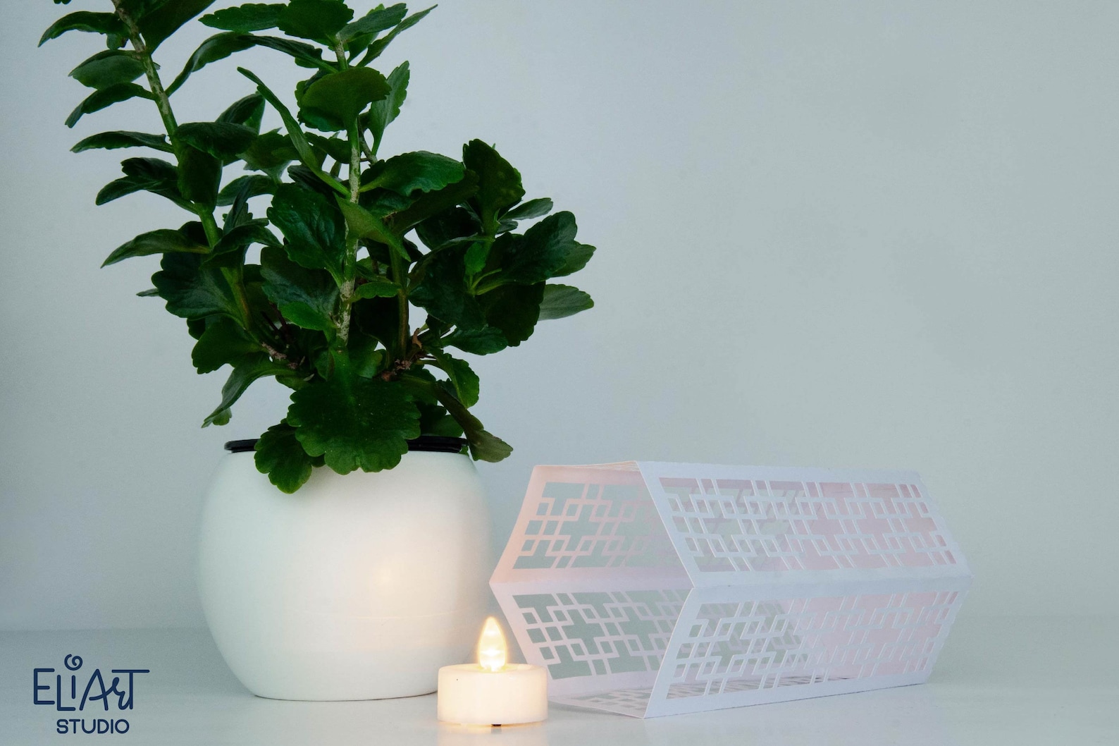 3d SVG Paper Lantern Hexagon Shape Lantern Led Candle Holder - Etsy