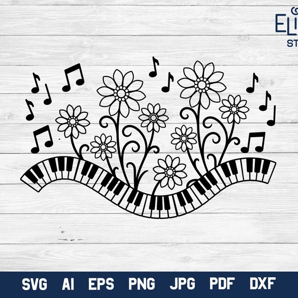 Music Note Flowers - Etsy