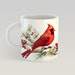 Red Cardinal Mug Sublimation, Winter Coffee Mug Design, Red Cardinal ...