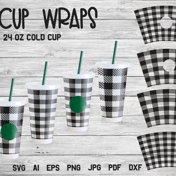 Buffalo Plaid Cups - Etsy