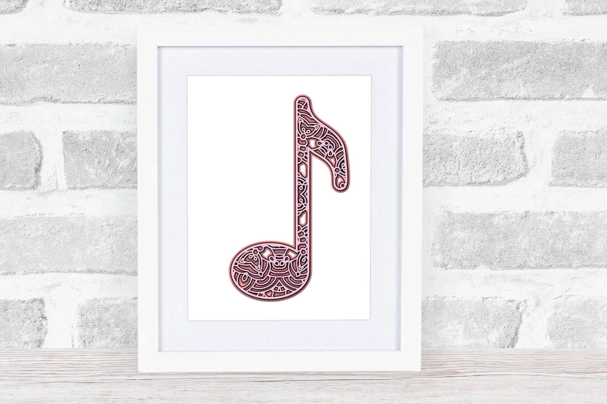 Music SVG Bundle 3D Layered Musical Notes SVG Music Mandala - Etsy