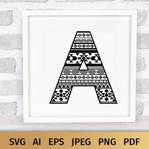Alfabeto Azteca svg Alfabeto svg 26 Letras Archivo Digital | Etsy
