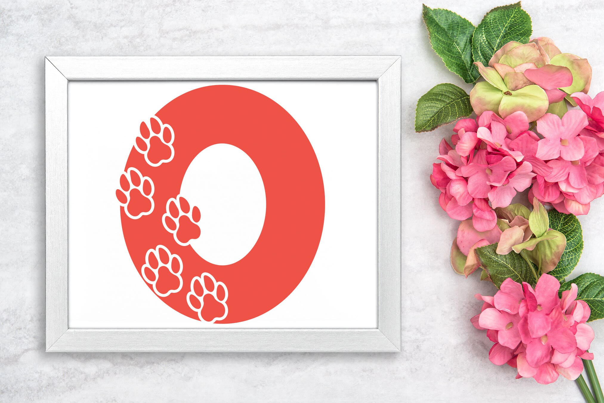Paw Print Letter SVG Alphabet SVG Paw Print Monograms - Etsy Canada