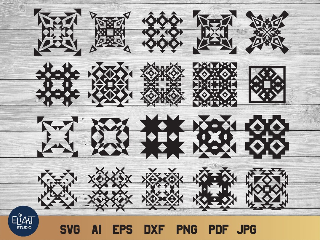 Aztec SVG, Tribal Pattern SVG, Aztec Pattern SVG 20 Elements. - Etsy
