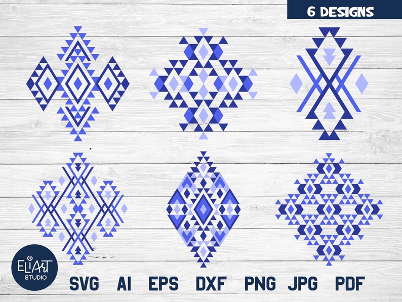 Tribal SVG Color Patterns Aztec Pattern SVG Colored Vinyl 6 - Etsy