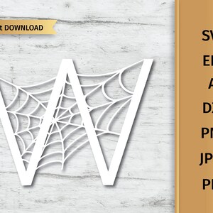 Spider Web Letters SVG, Spider Web Alphabet SVG, Halloween SVG. - Etsy