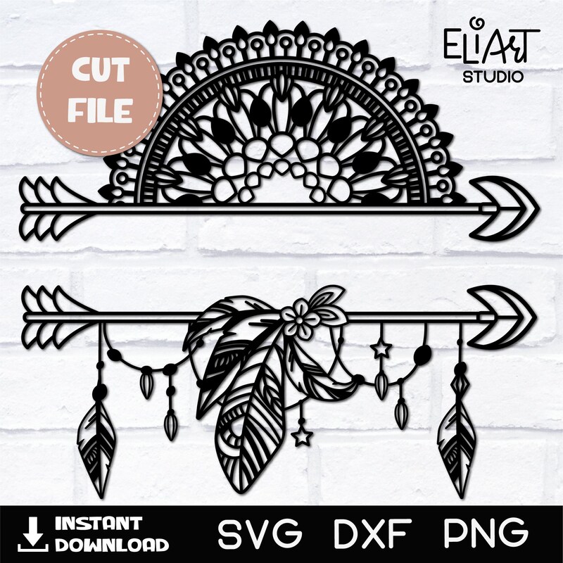 Arrow With Feathers - Etsy