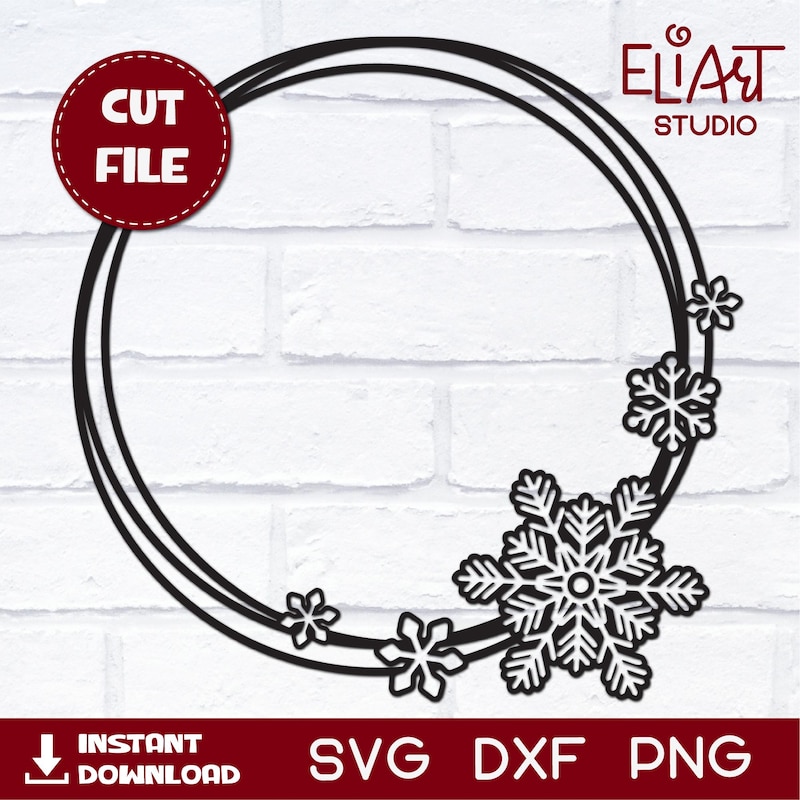 Christmas Frame Svg - Etsy