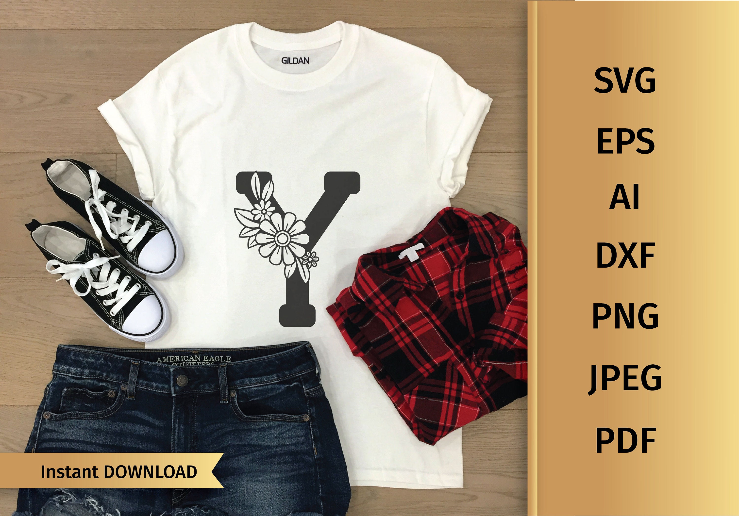 Floral Letter Y Svg Monogram Letter Svg Initial Svg - Etsy Canada