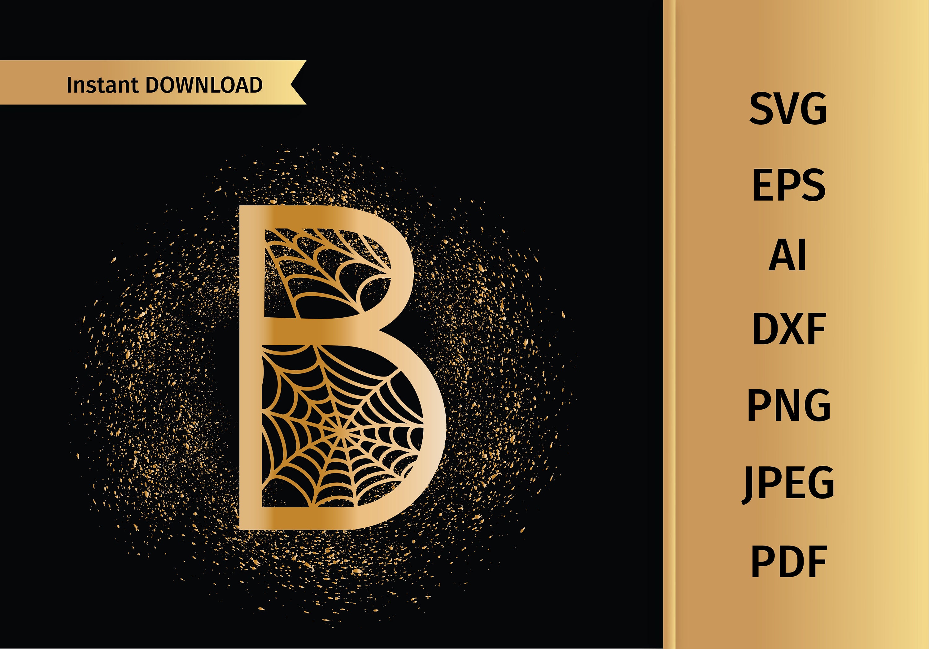 Spider Web Letters SVG Spider Web Alphabet SVG Halloween - Etsy