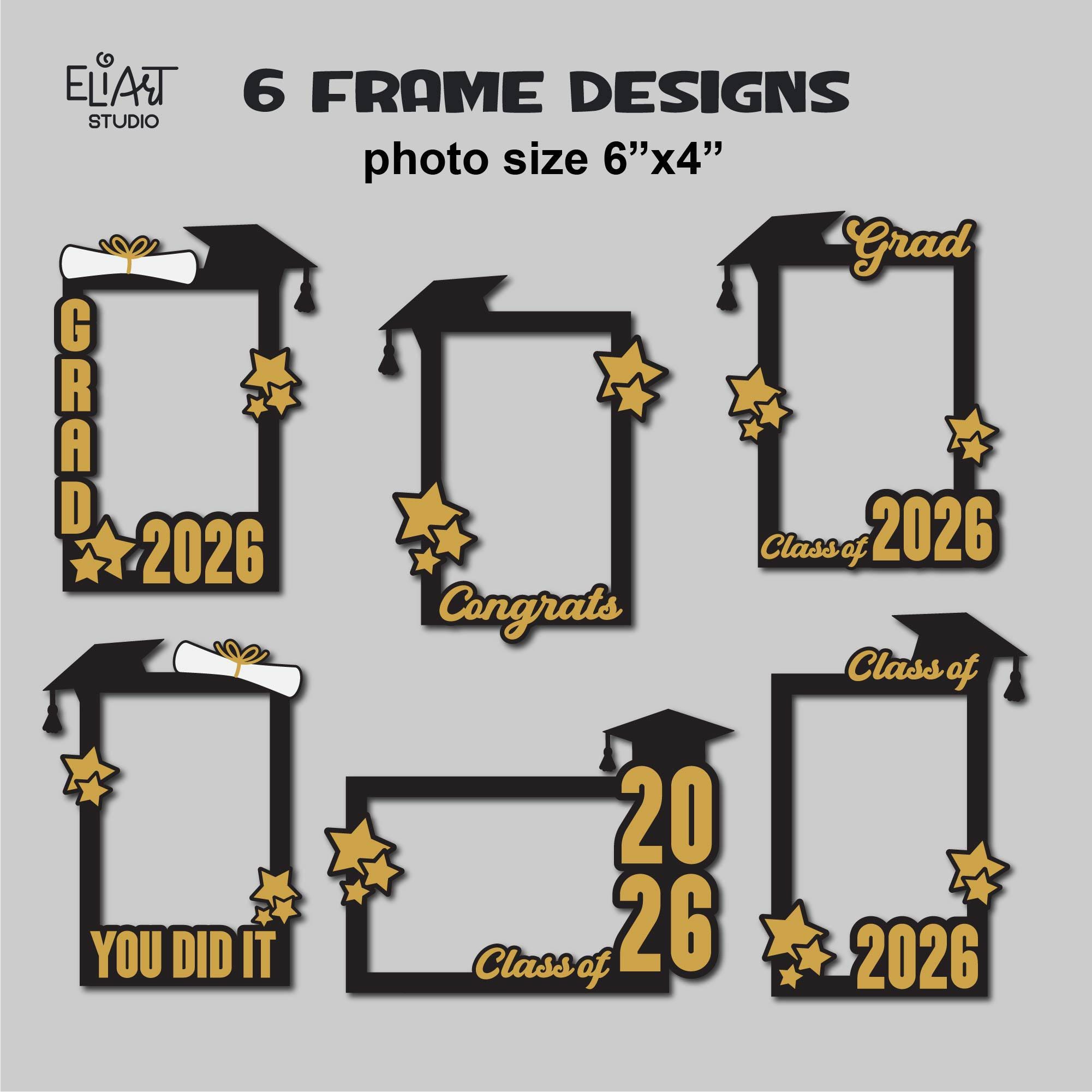 2026 Graduation SVG, Class of 2026 SVG, Graduation Photo Frame, Grad ...