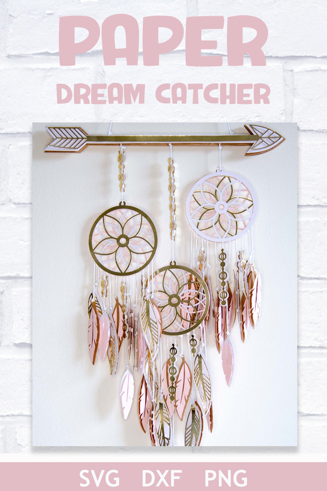 Boho Dream Catcher SVG, 3d Layered SVG Dreamer, Tribal Dreamcatcher ...