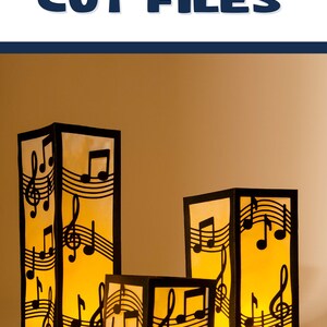 Music Lantern SVG 3d Paper Lantern SVG With Musical Notes - Etsy