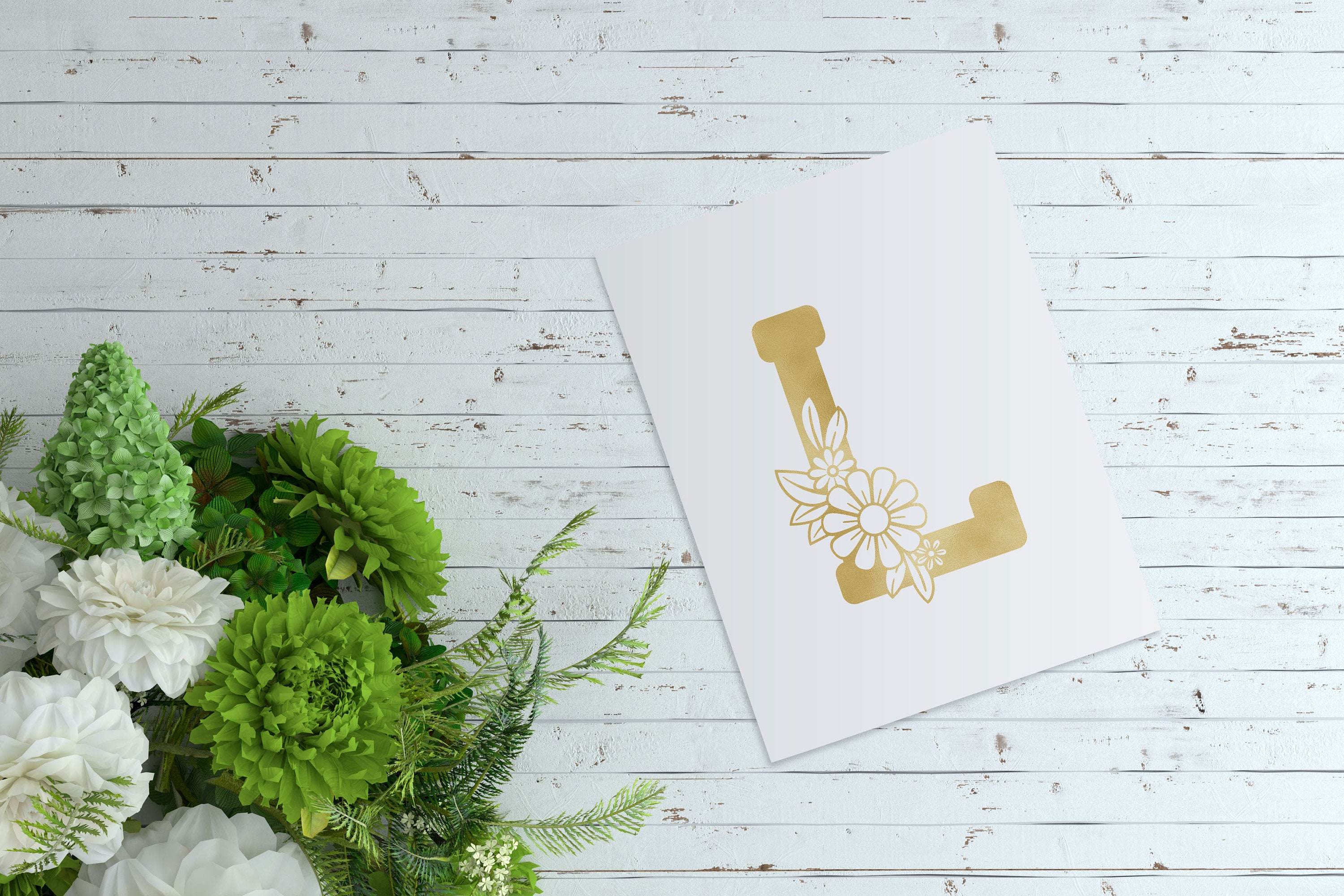 Floral Letter L SVG Monogram Letter SVG Initial SVG | Etsy