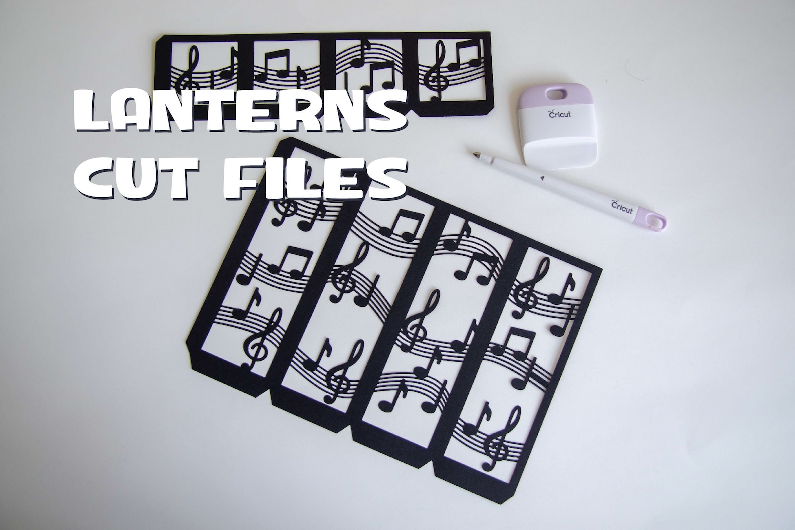 Music Lantern SVG 3d Paper Lantern SVG With Musical Notes | Etsy Canada