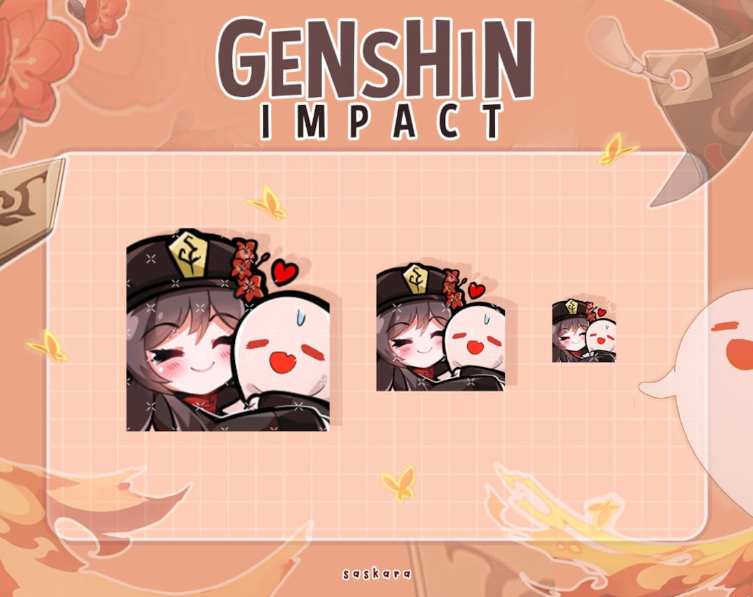 HU TAO Hug Genshin Impact Twitch Discord Emotes Twitch Graphics - Etsy