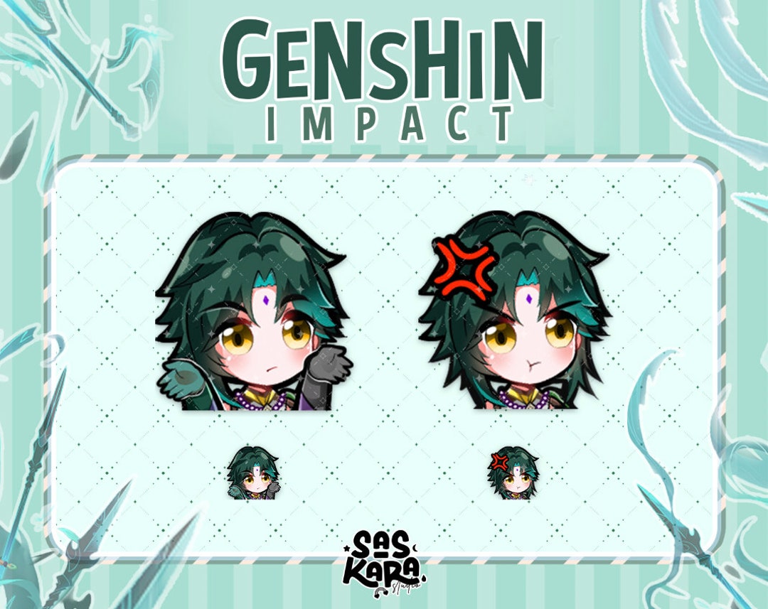 Xiao Angry Genshin Impact Twitch Discord Emotes | Twitch Graphics - Etsy