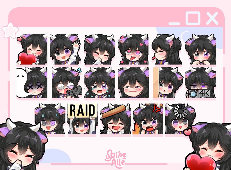 Custom Commission Twitch Discord Emotes | Twitch Graphics - Etsy