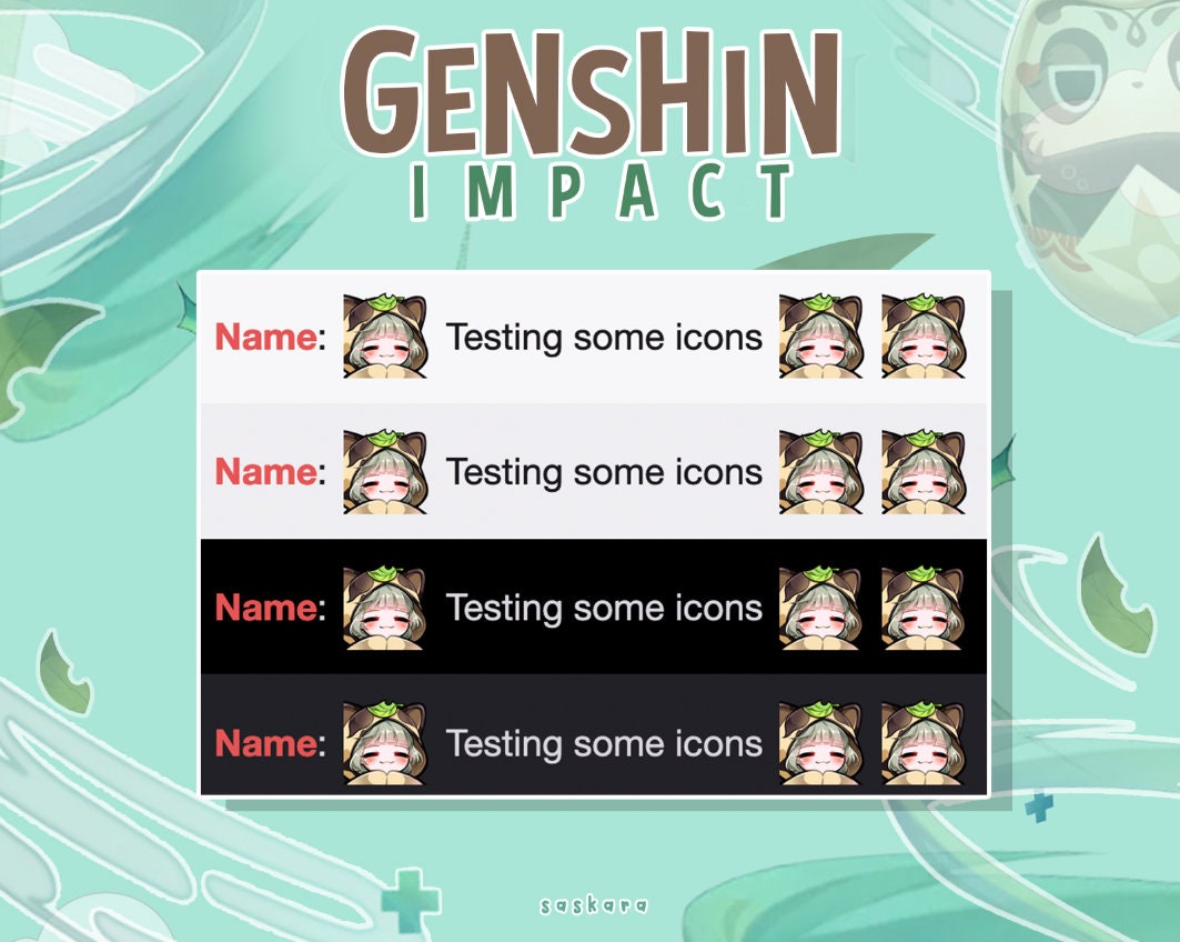 Sayu Comfy Genshin Impact Twitch Discord Emotes Twitch - Etsy