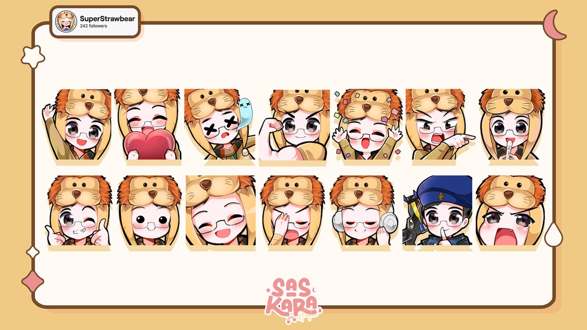 Custom Commission Twitch Discord Emotes Twitch Graphics - Etsy